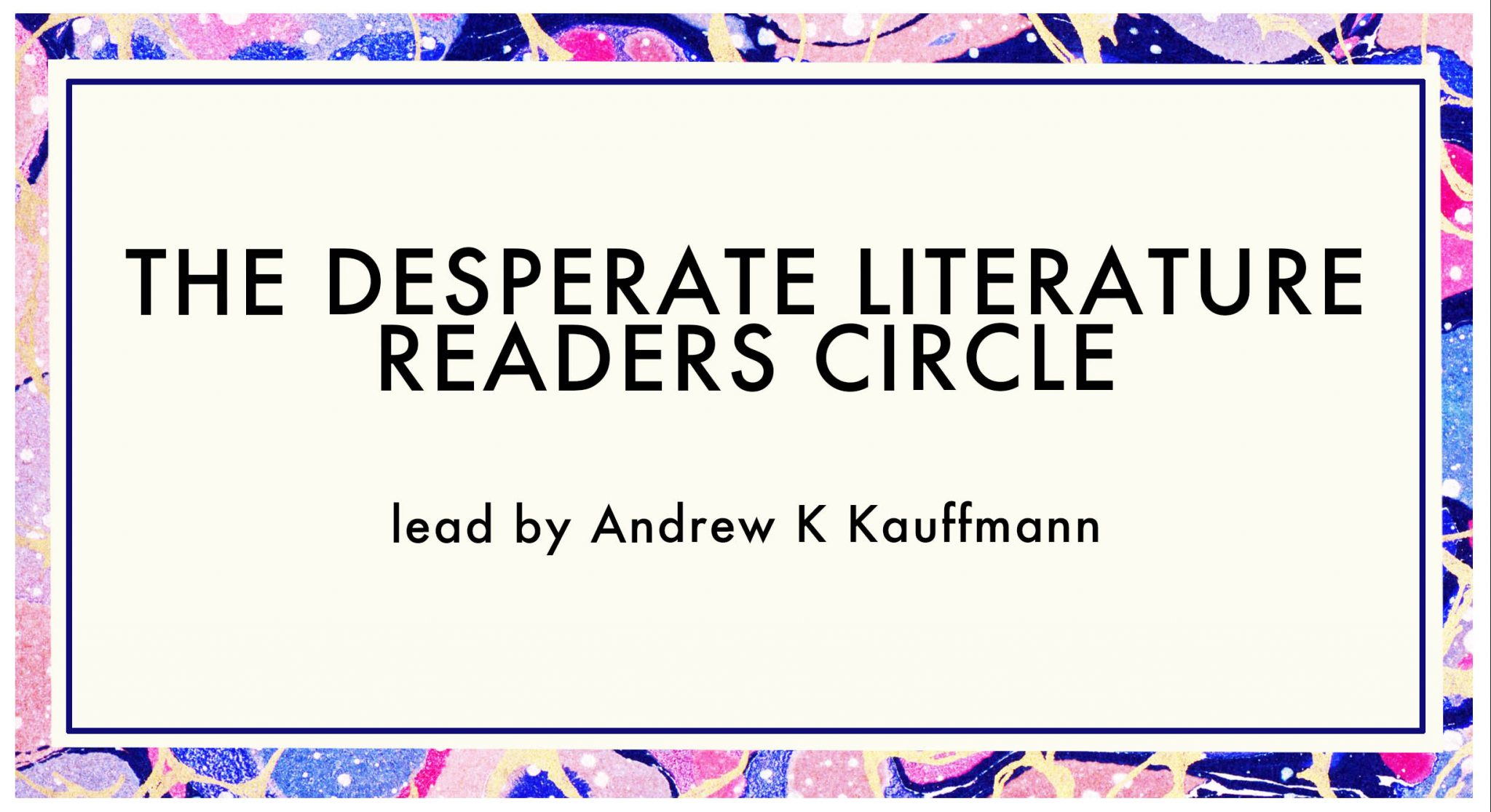 The Readers Circle – Desperate Literature